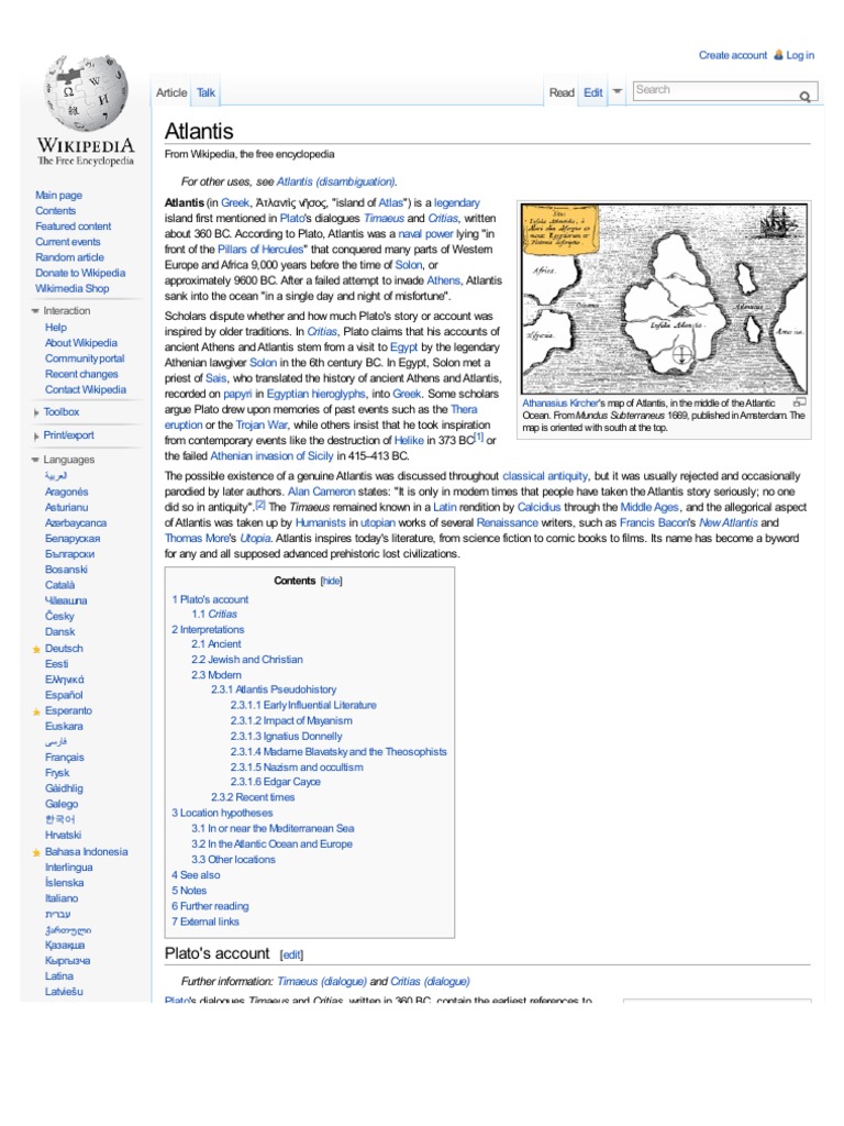 Atlantis | PDF | Atlantis | Science