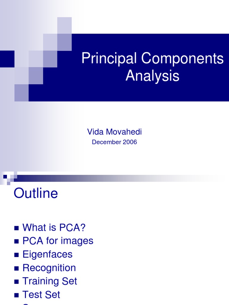 Principal Components Analysis: Vida Movahedi | Download Free PDF ...