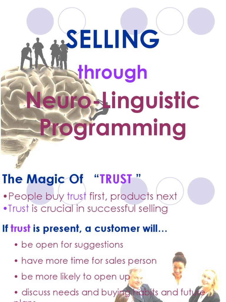 Selling Through NLP June 2011 | PDF | Neuro Linguistic Programming ...