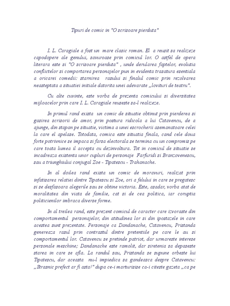 Tipuri de Comic | PDF