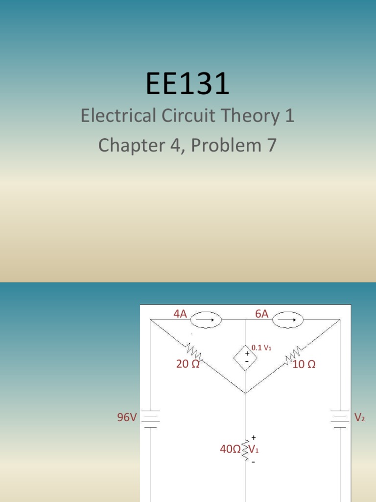 Electric Theory 1 | PDF