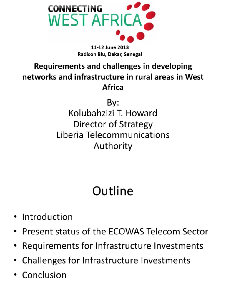 Requirements and Challenges in Developing Networks and Infrastructure ...