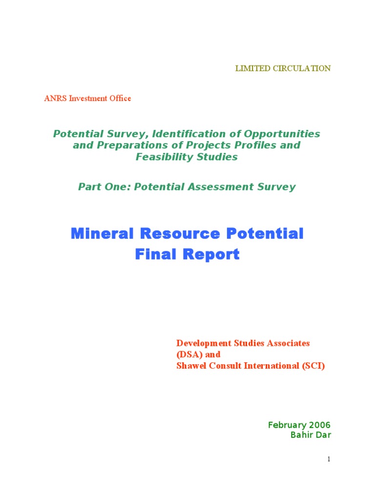 An Rs Final Mineral Report | PDF | Basalt | Rock (Geology)