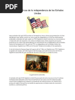 Resumen Corto de La Independencia de Las Trece Colonias | PDF | Trece colonias | Declaración de ...