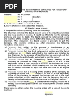 BOARD RESOLUTION Election of Officers Sample | PDF | Board Of Directors ...