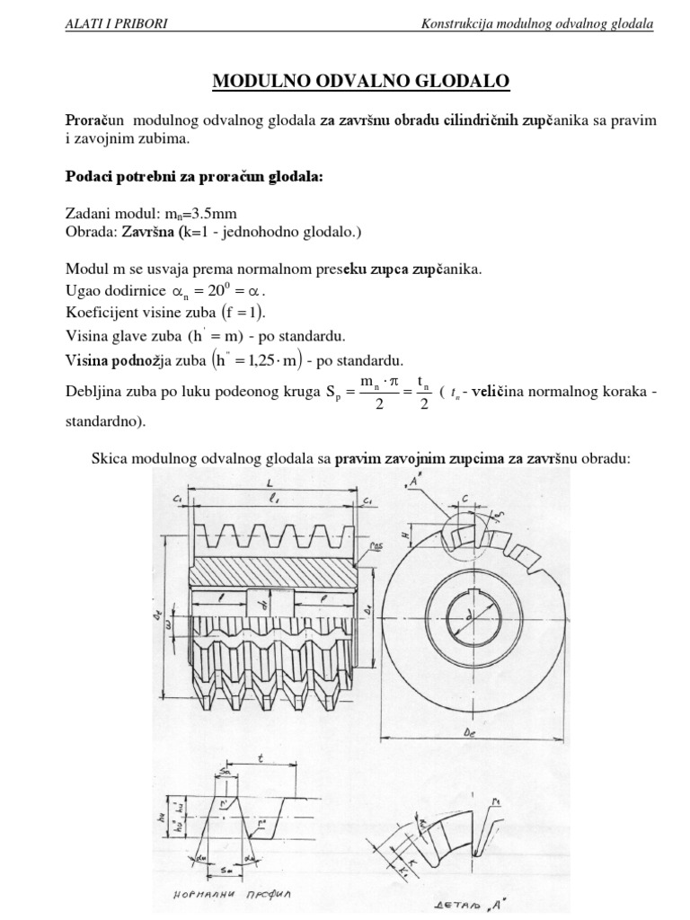 Modulno Odvalno Glodalo | PDF
