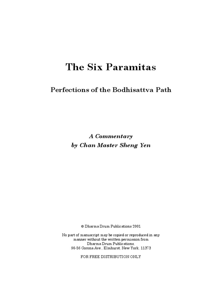 The Six Paramitas | PDF | Noble Eightfold Path | Bodhisattva