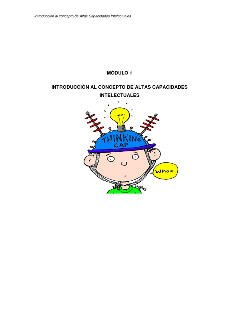 Modulo 1 - Introduccion Al Concepto de Sobredotacion Intelectual | PDF ...