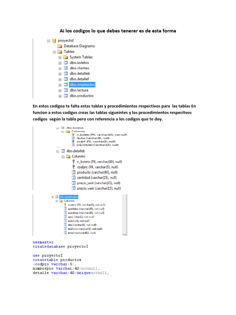 Codigos Base de Datos Sis Ventas Java - SQL | Descargar gratis PDF ...