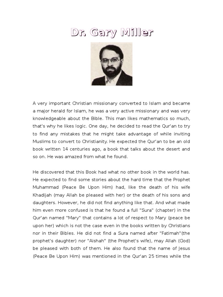 Dr. Gary Miller | PDF