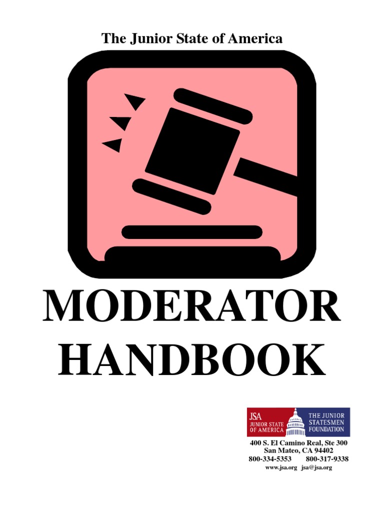 Moderator Handbook | PDF | Government | Public Sphere