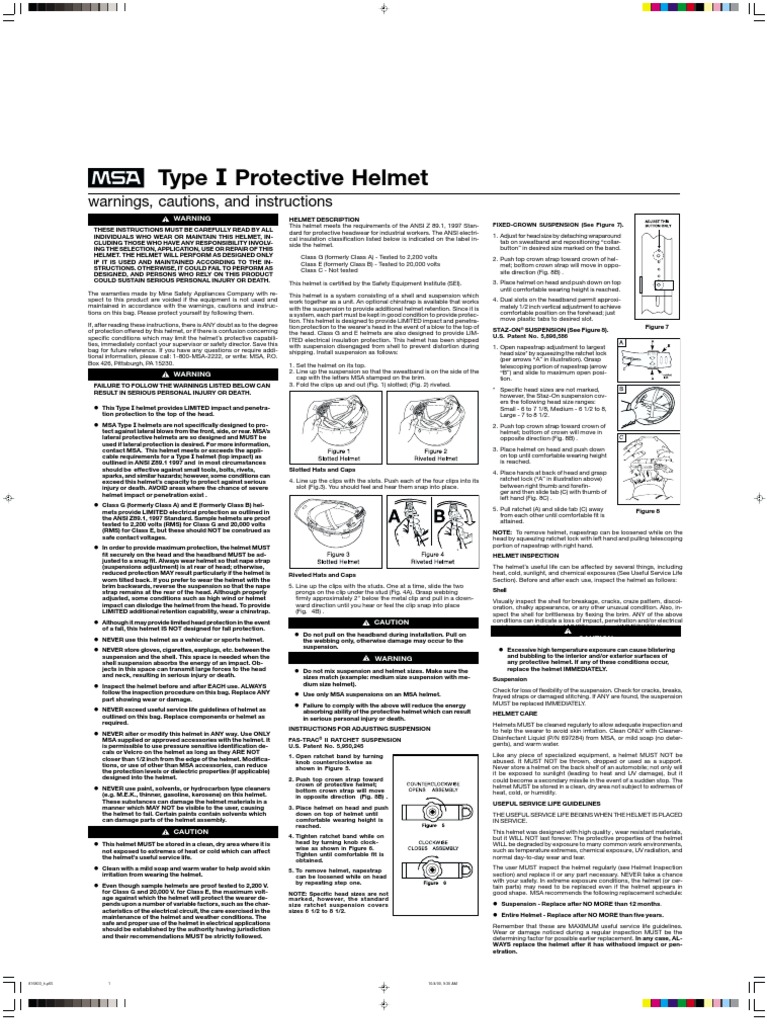 ANSI Z89.1 MANUAL Hard Hat PDF | PDF | Nature