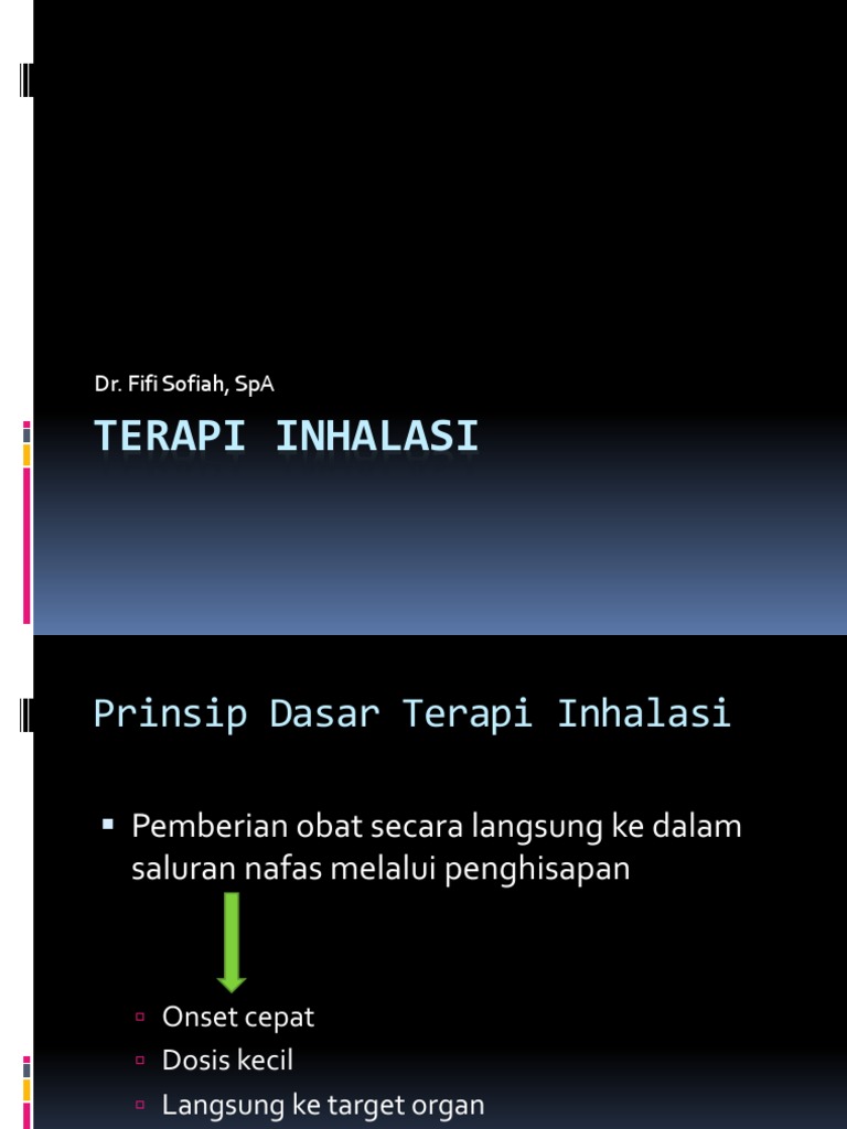 Terapi Inhalasi | PDF