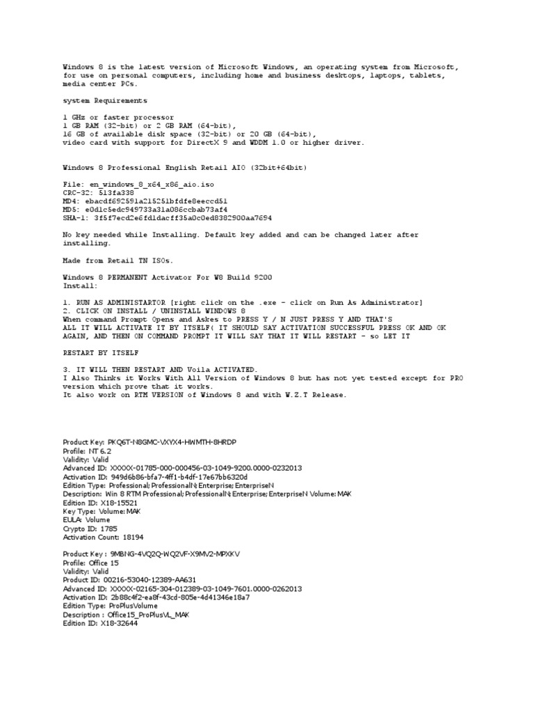Windows 8 | PDF | Windows 8 | 64 Bit Computing