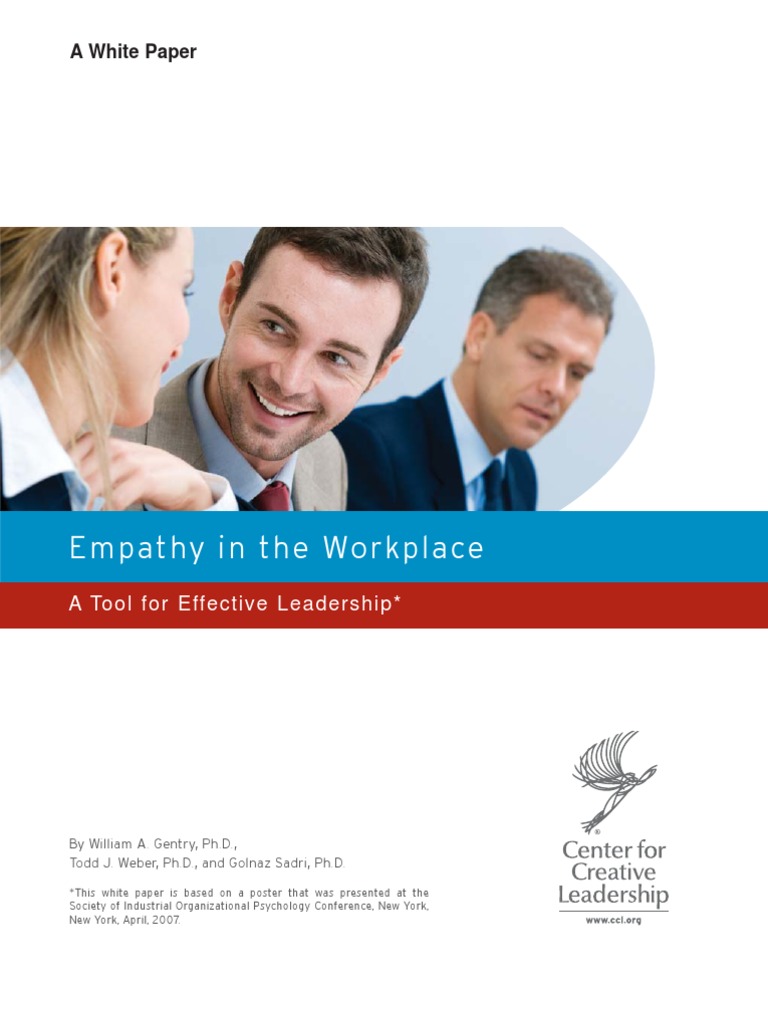 Empathy in The Workplace | PDF | Empathy | Leadership