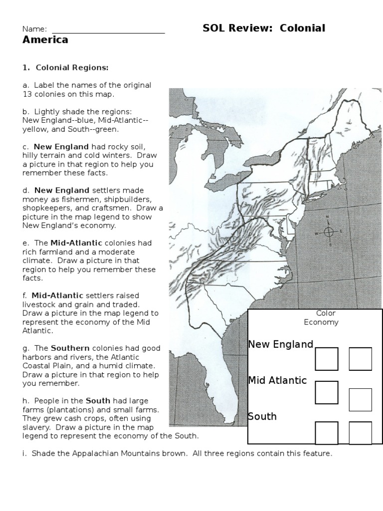SOL Review Colonial | Download Free PDF | Thirteen Colonies | New England