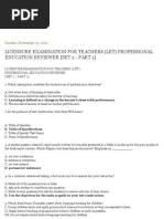 Professional Education Reviewer | PDF | Teachers | Test (Assessment)