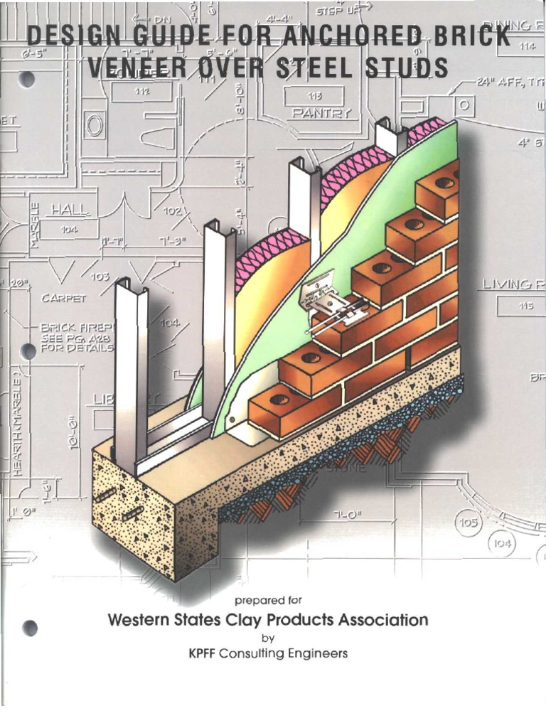 Anchored Brick Veneer over Steel Studs.pdf | Masonry | Framing ...