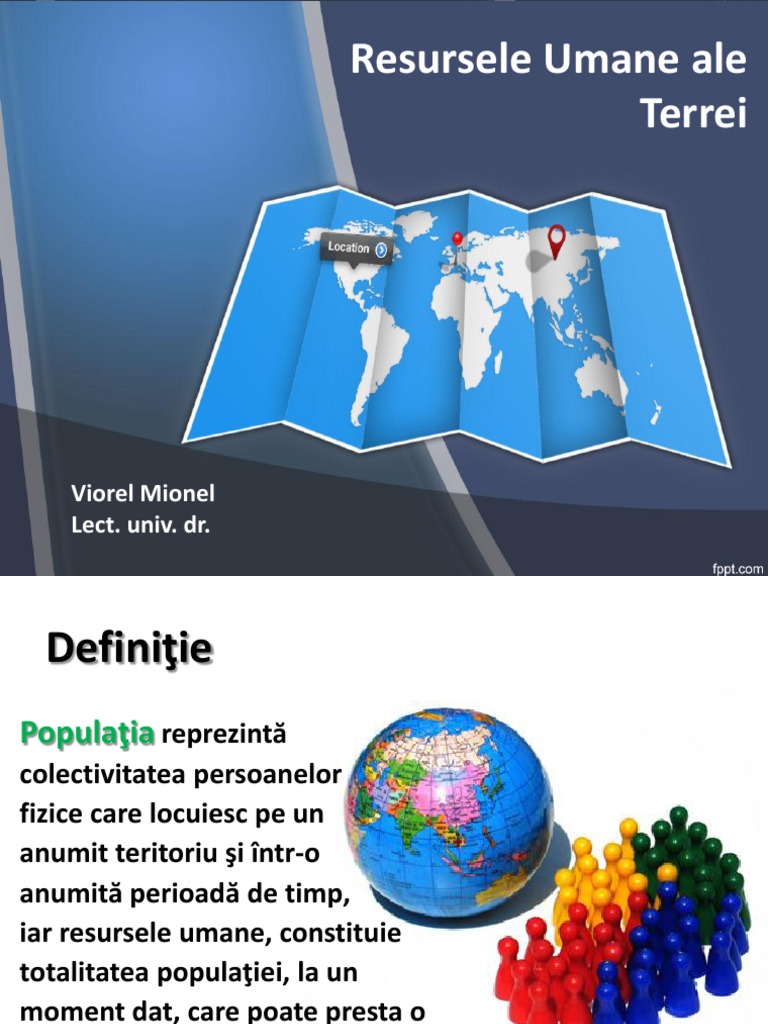 Curs 2. Resursele Umane Ale Terrei | PDF