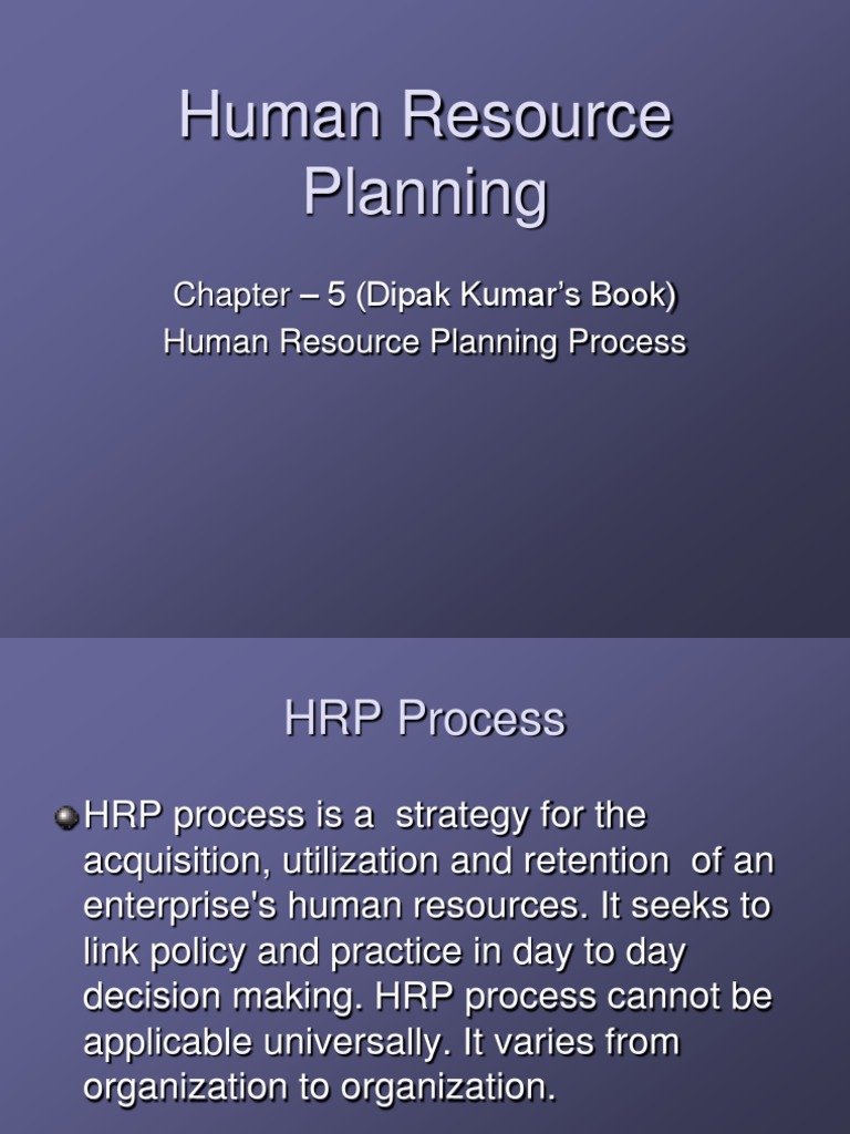 Chapter-5, HRP Process | PDF | Forecasting | Human Resources