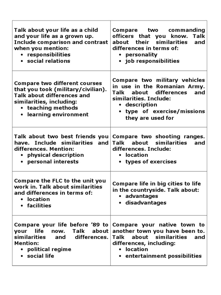 Compare and Contrast | PDF | Career & Growth | Sports & Recreation