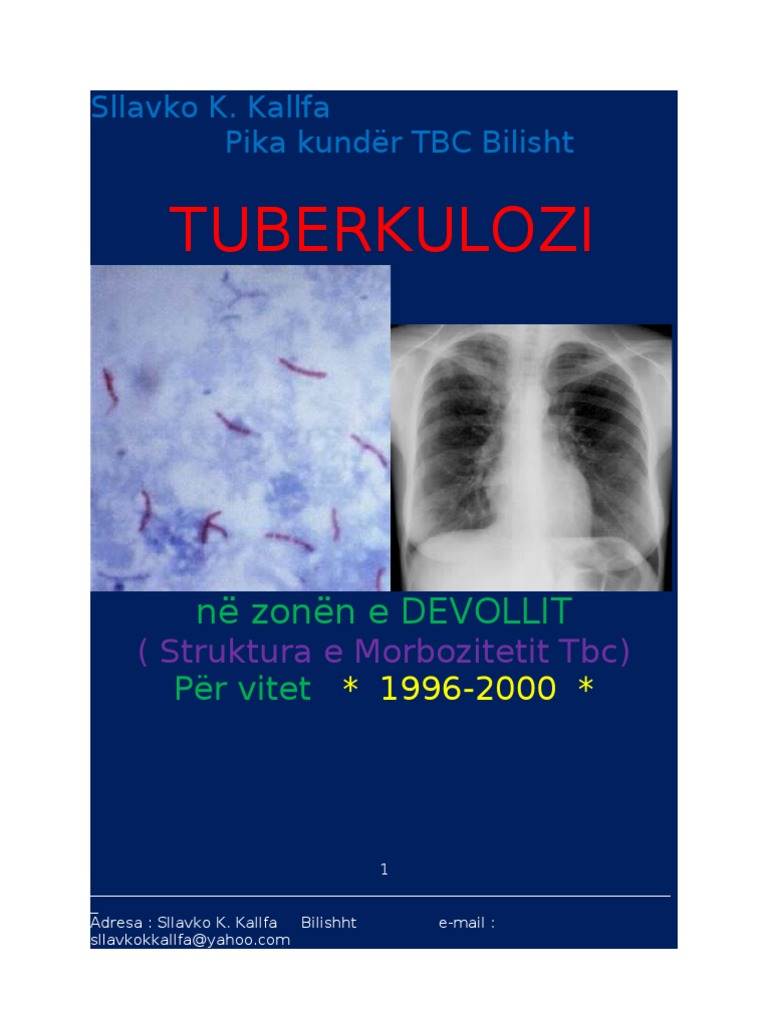 TUBERKULOZI Në Zonën e DEVOLLIT (Struktura e Morbozitetit TBC) Për ...