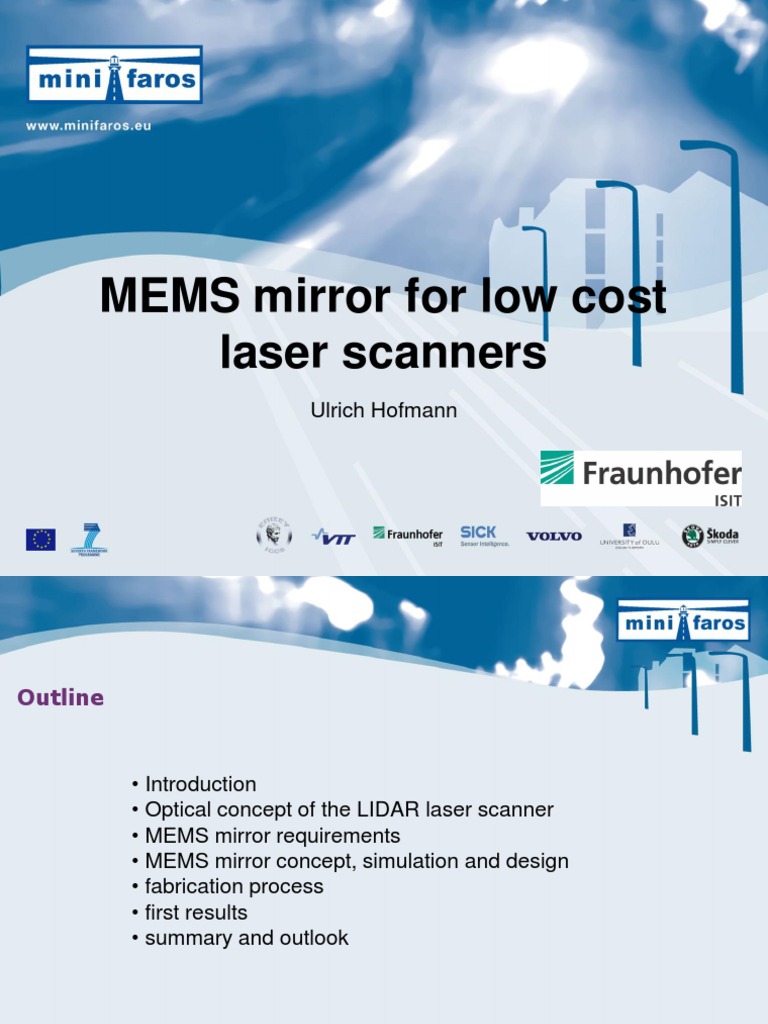 MEMS mirror | Microelectromechanical Systems | Image Scanner