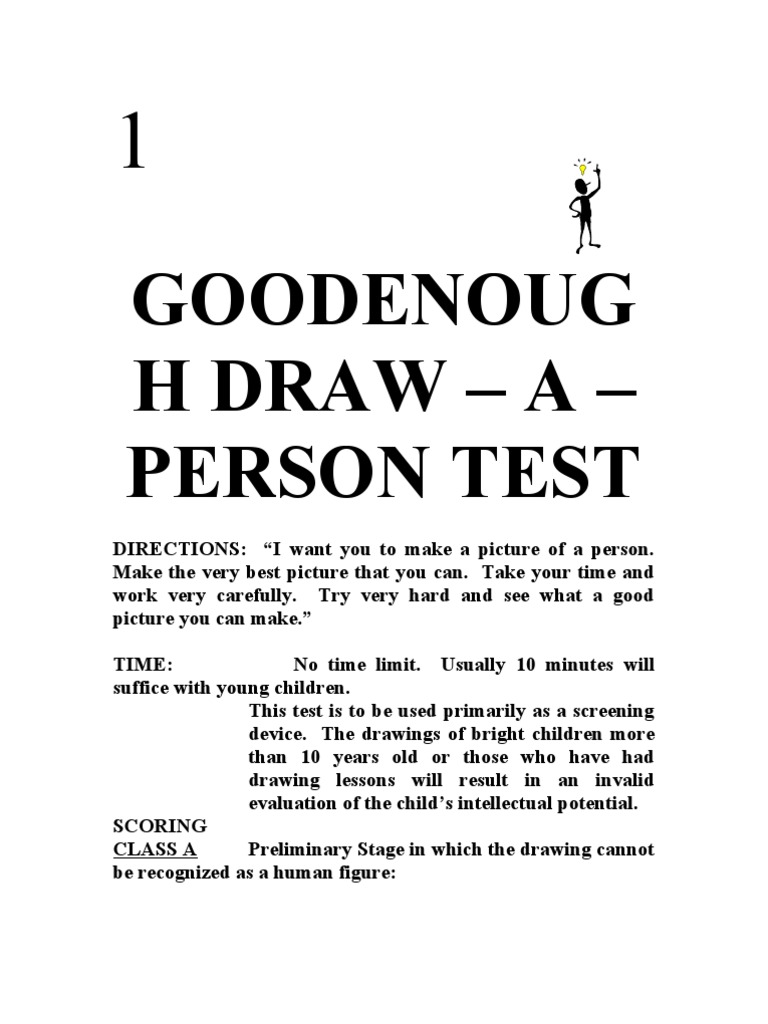 Draw A Person Test Interpretation