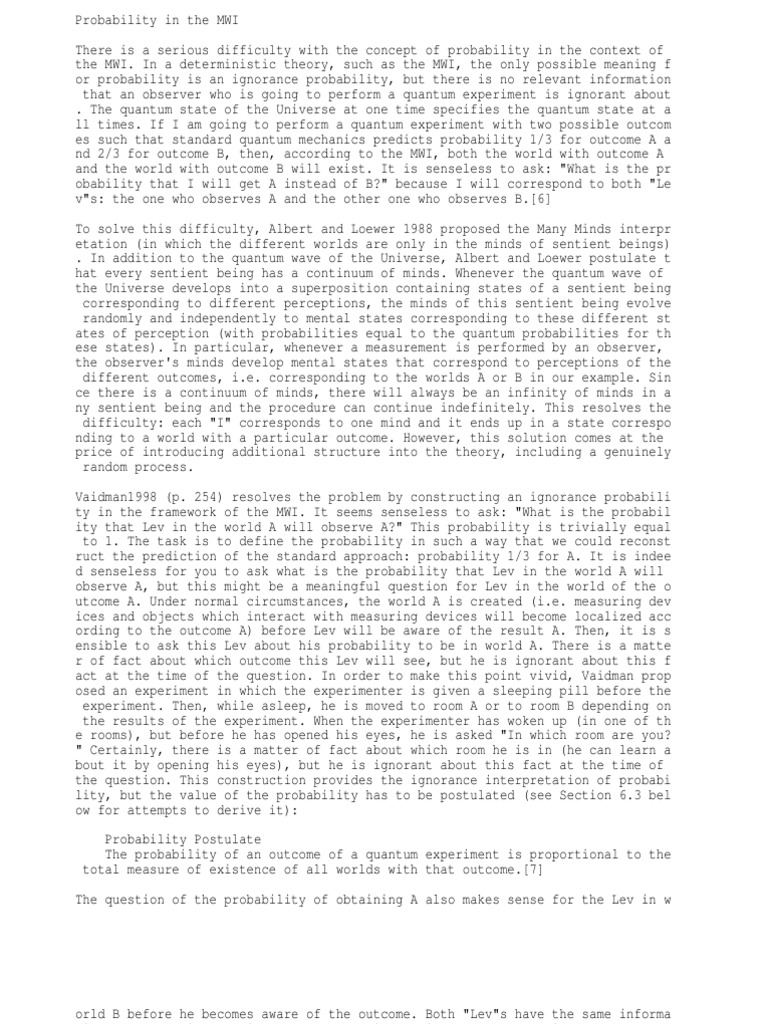 Many-Worlds Interpretation of Quantum Mechanics (4) - Probability in ...