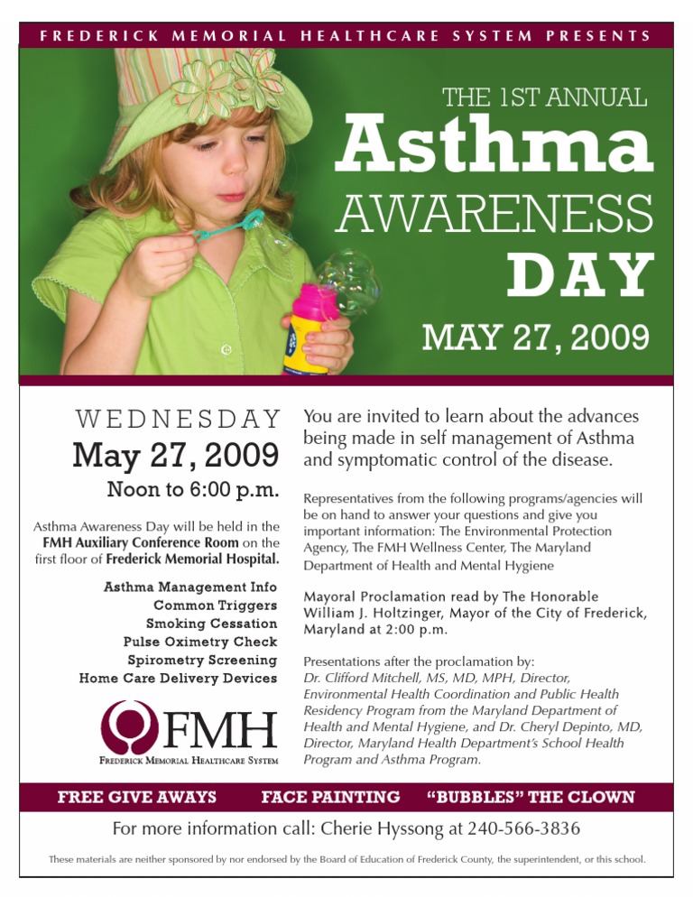 Asthma Awareness | PDF | Asthma | Health Policy