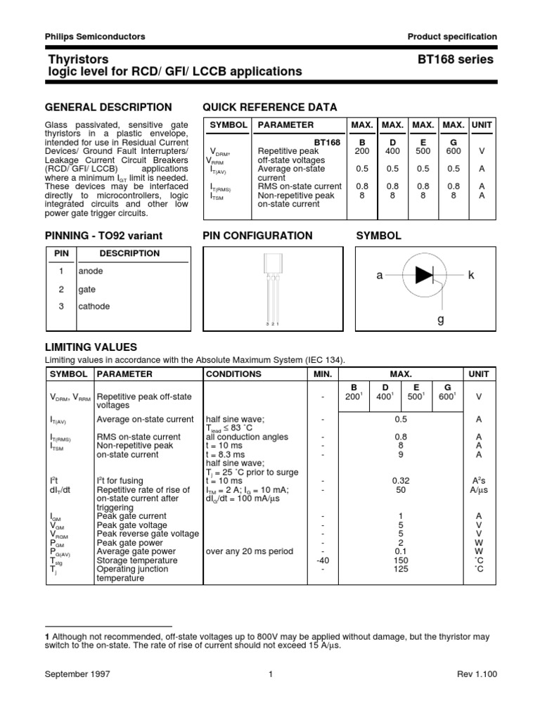 BT168 | PDF | Electrical Equipment | Electrical Engineering