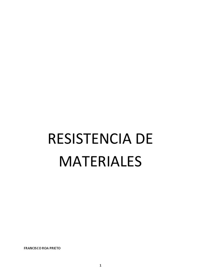 Resistencia de Materiales | PDF