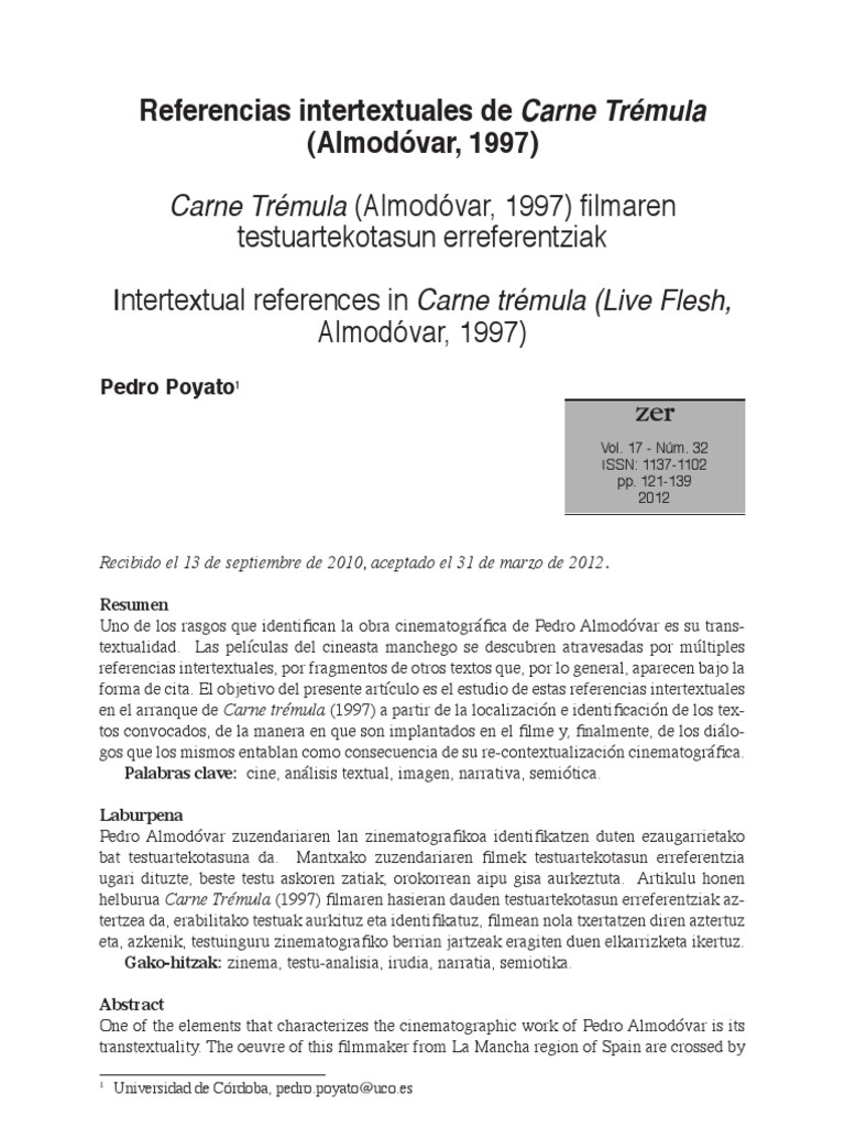 Almodovar y Carne Tremula | PDF | Pinturas | España
