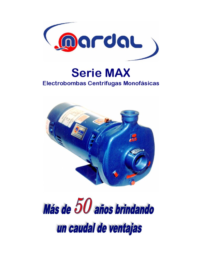 Bomba Mardal: Especificaciones y Precios | PDF | Bomba | Máquinas