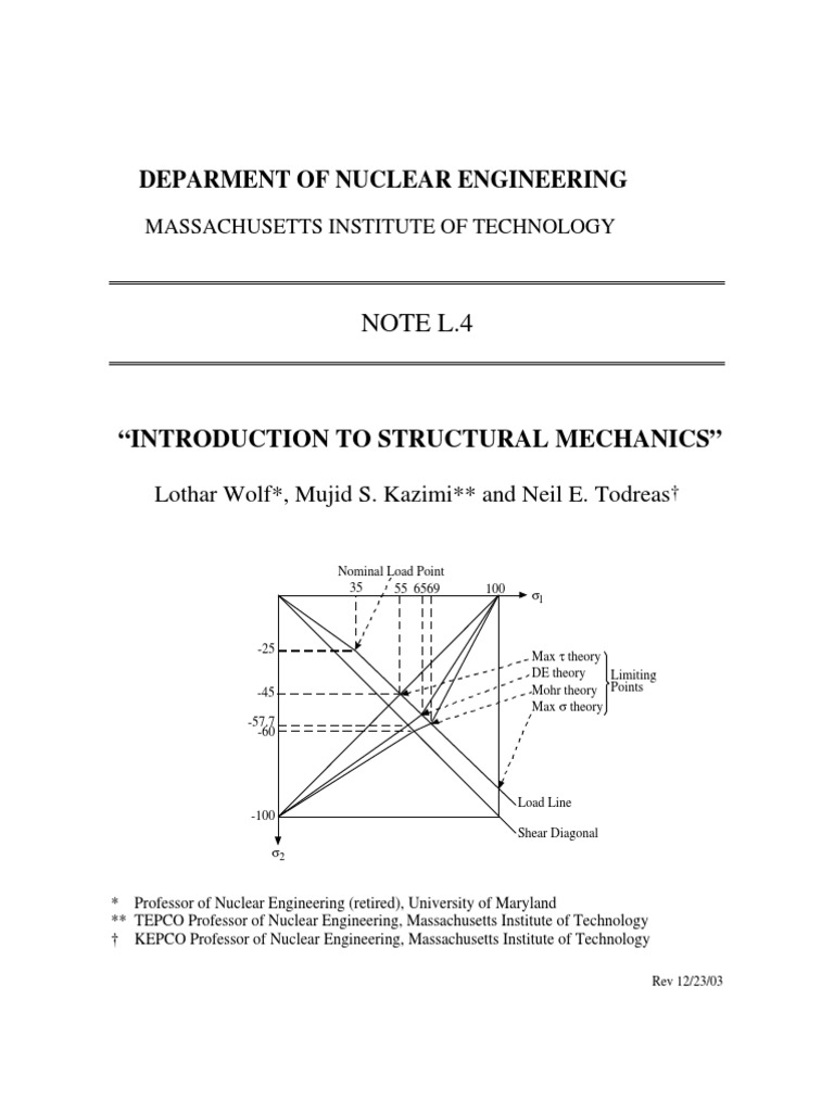 Introduction To Structural Mechanics | PDF | Stress (Mechanics) | Deformation (Mechanics)