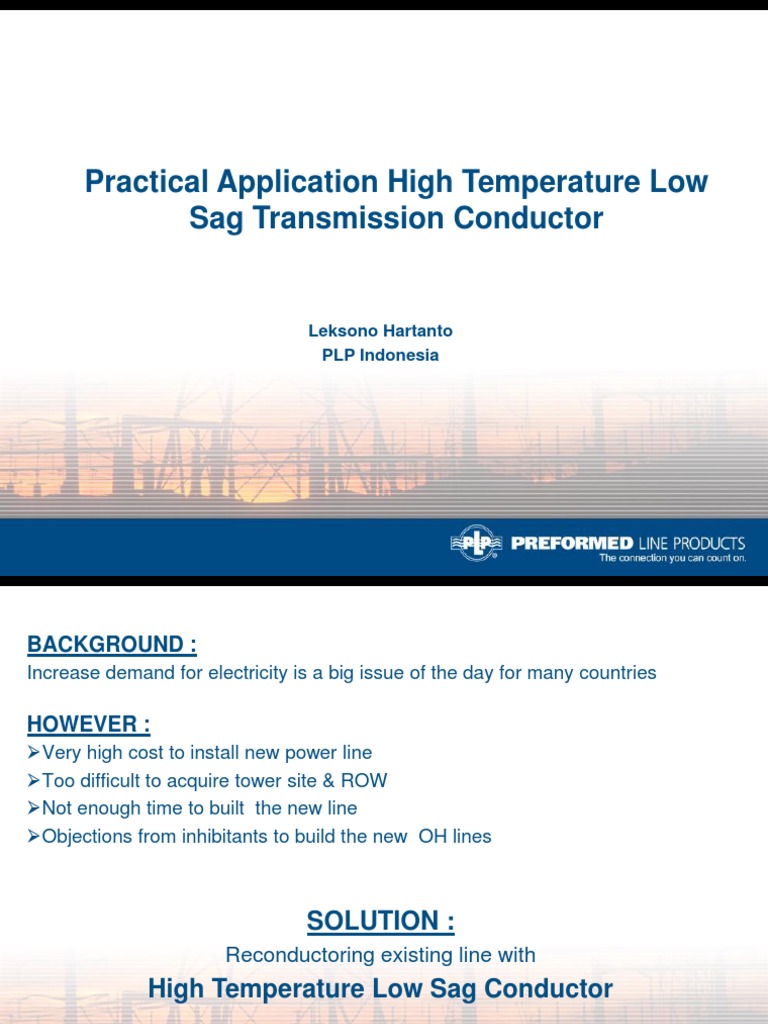 High Temperature Low Sag Conductor | PDF