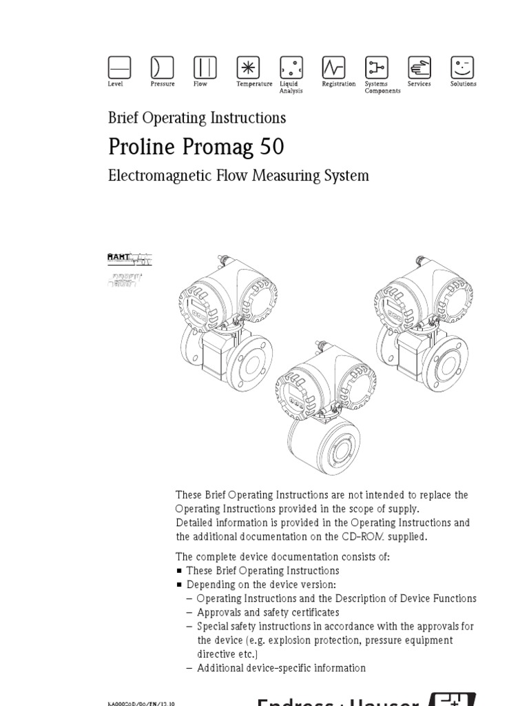 Proline Promag 50 | Cable | Screw
