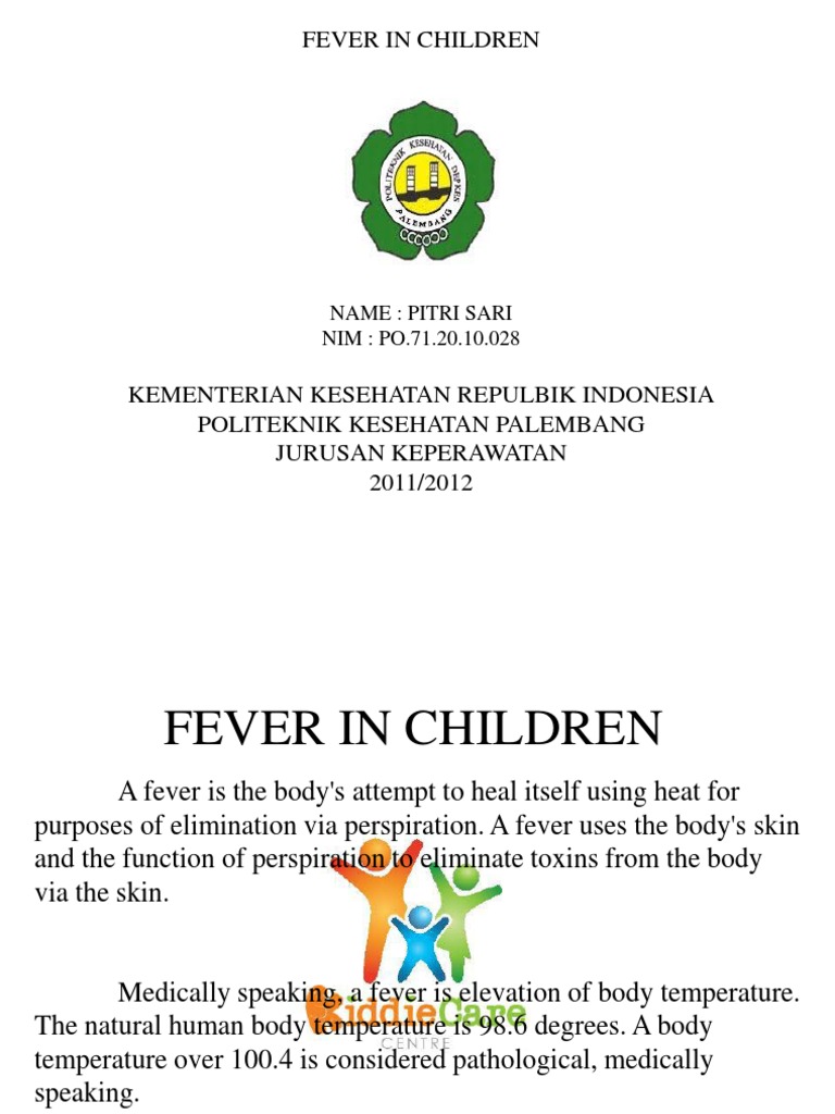 Fever Management in Children | PDF | Self-Improvement | Wellness