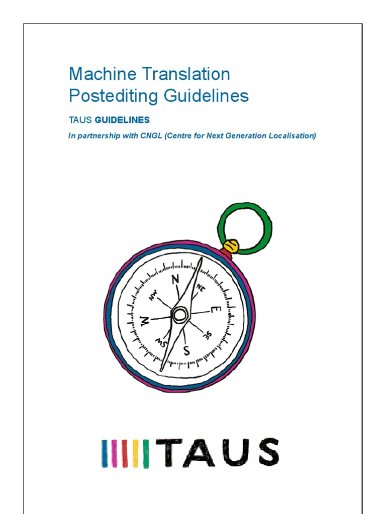 TAUS Machine Translation Post-Editing Guidelines | PDF | Translations | Linguistics