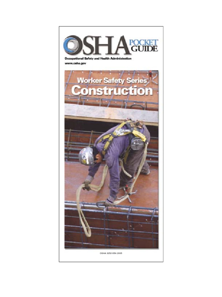 Osha Bocket Book - Construction | PDF | Occupational Safety And Health ...