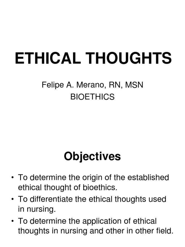 Ethical Thoughts | PDF | Thomas Aquinas | Natural Law