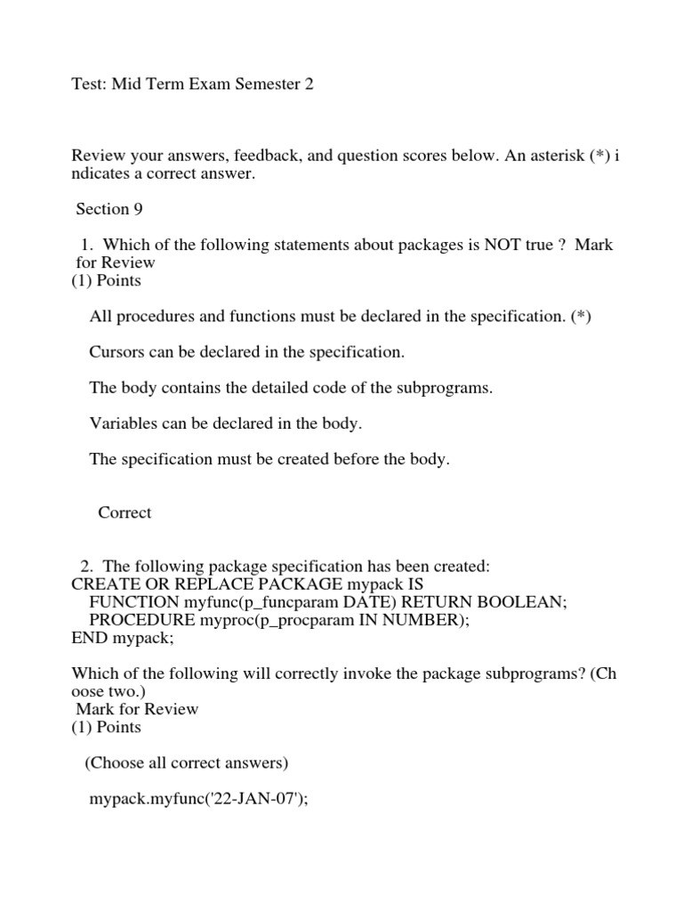 ORACLE - Solutions Midterm Sem2 | PDF | Pl/Sql | Sql