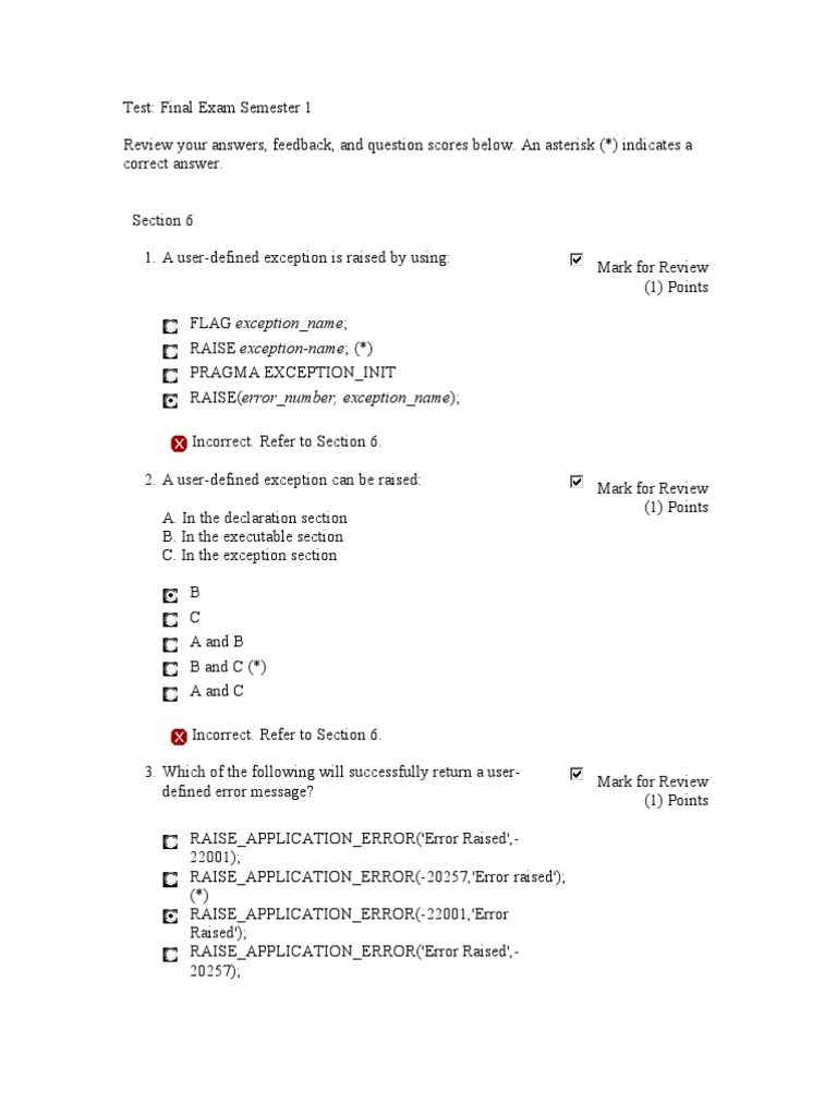 Final Sem 1 V1 Plsql Pdf Parameter Computer Programming Plsql 