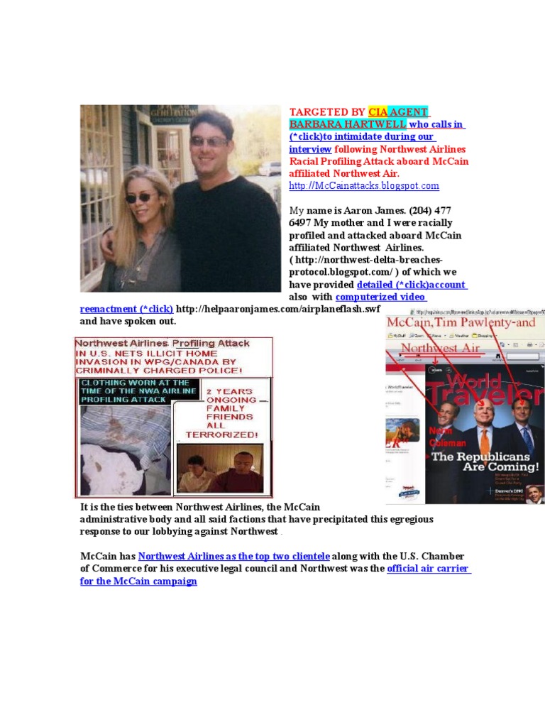 CIA Agent Barbara Hartwell Targets Our Family | PDF | Central ...