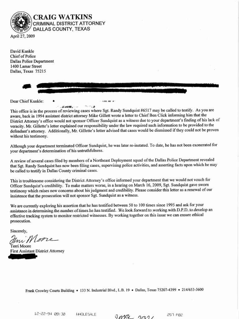 District Attorney Letters | PDF