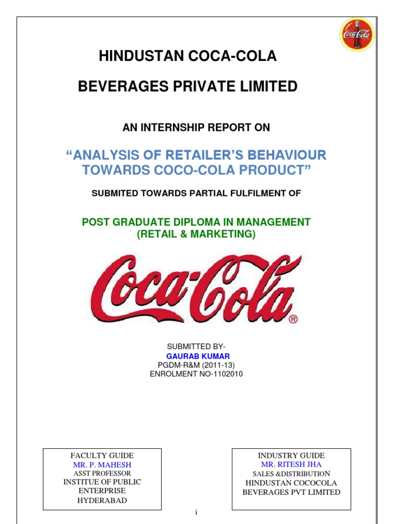 Coca Cola Marketing | PDF | Coca Cola | The Coca Cola Company