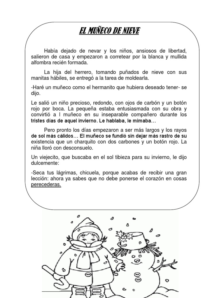 El Muñeco de Nieve y Otros | PDF | Ocio | Naturaleza
