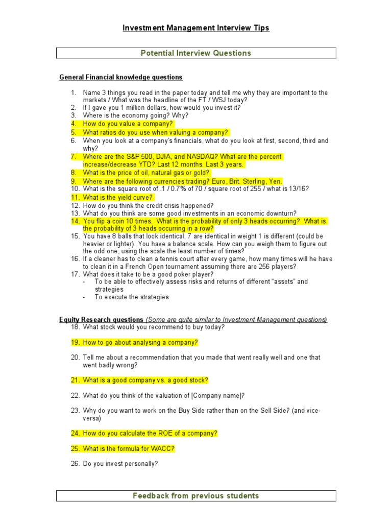 IMC Trading Interview Insights | PDF | Bond Duration | Bonds (Finance)
