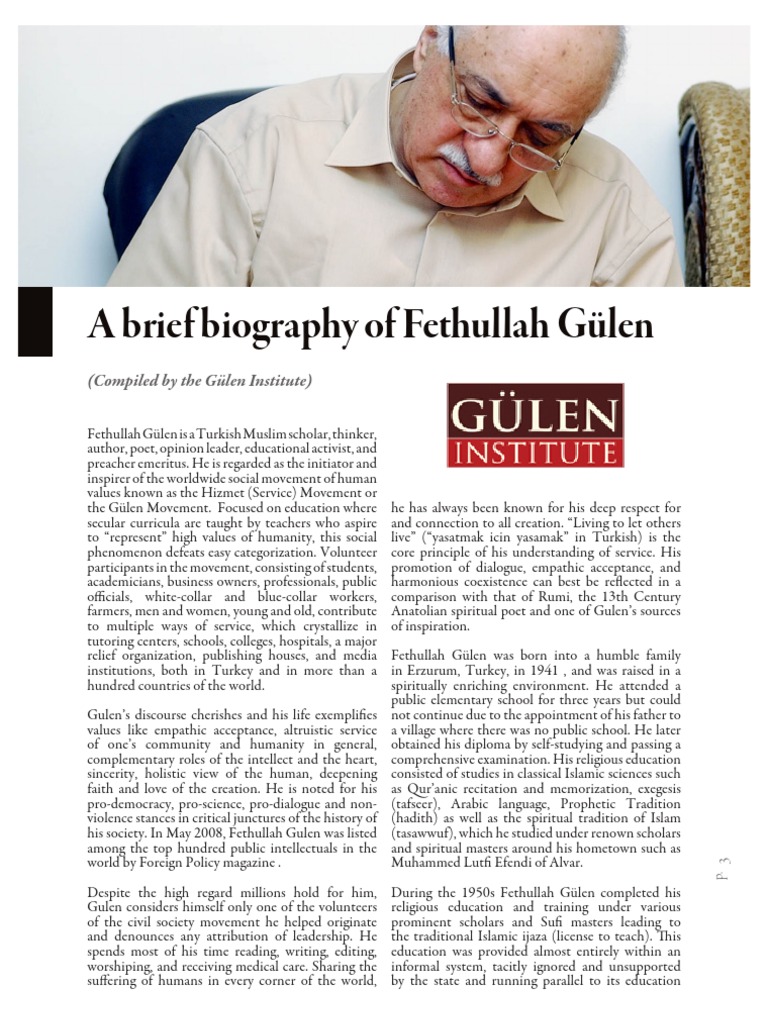 Biography of Gulen | Download Free PDF | Fethullah Gülen | Gülen Movement