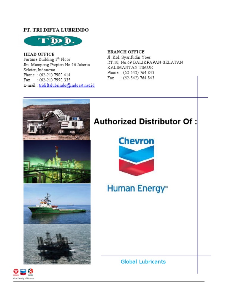 Company Profile Chevron Lubricant PDF | PDF | Indonesia | Industries